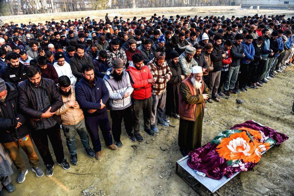 Funeral Prayers for Blast Victim Mohd Shafi Parry