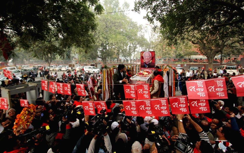 A B Bardhan's funeral procession