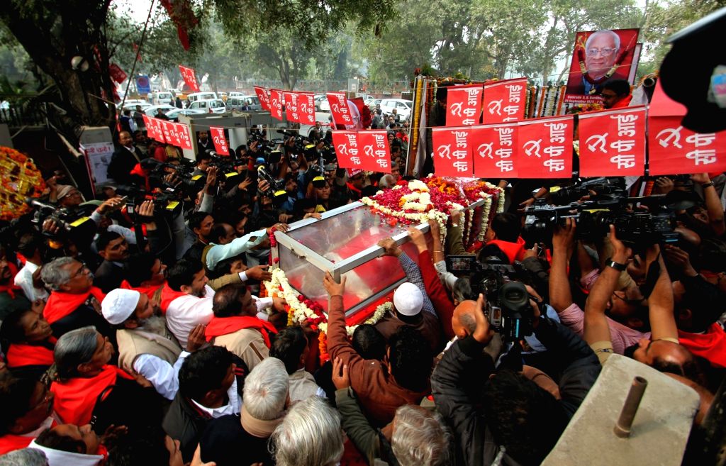 A B Bardhan's funeral procession