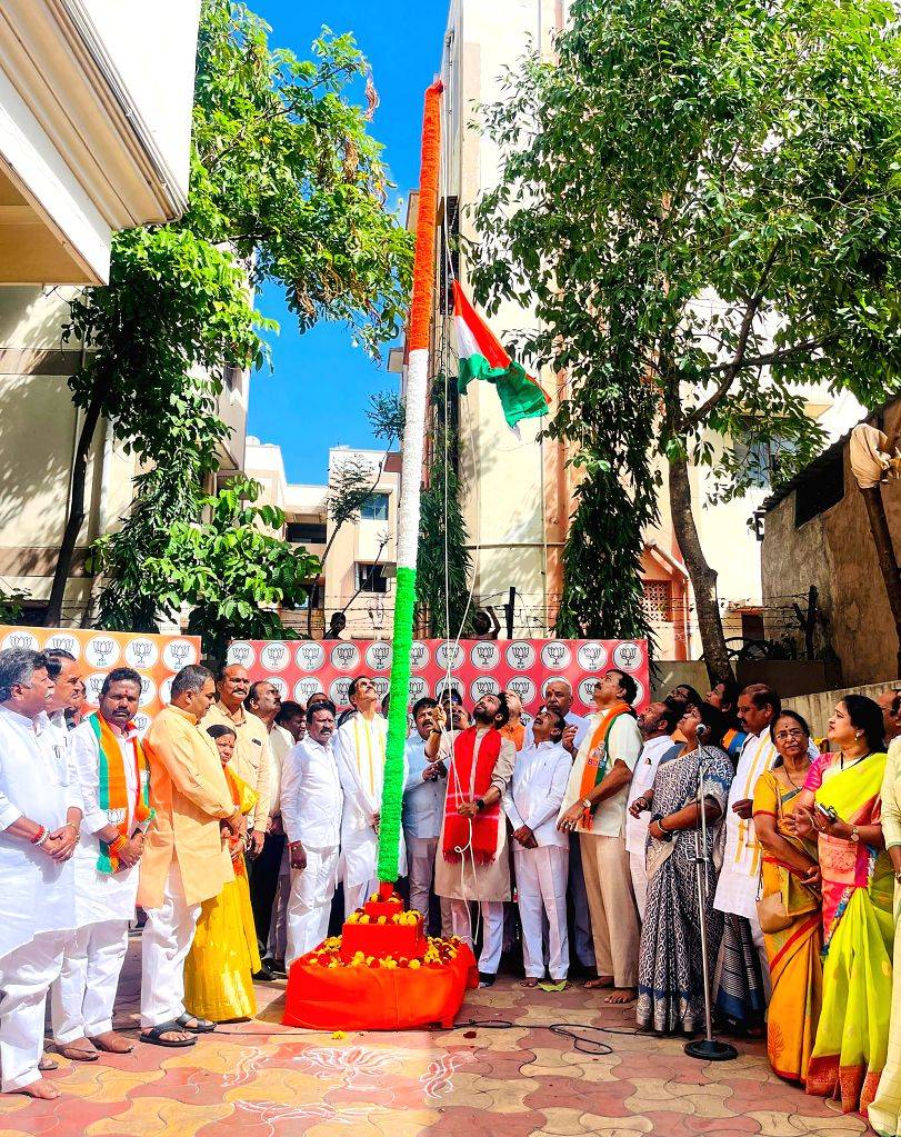 G Kishan Reddy Hoists National Flag on Telangana Formation Day