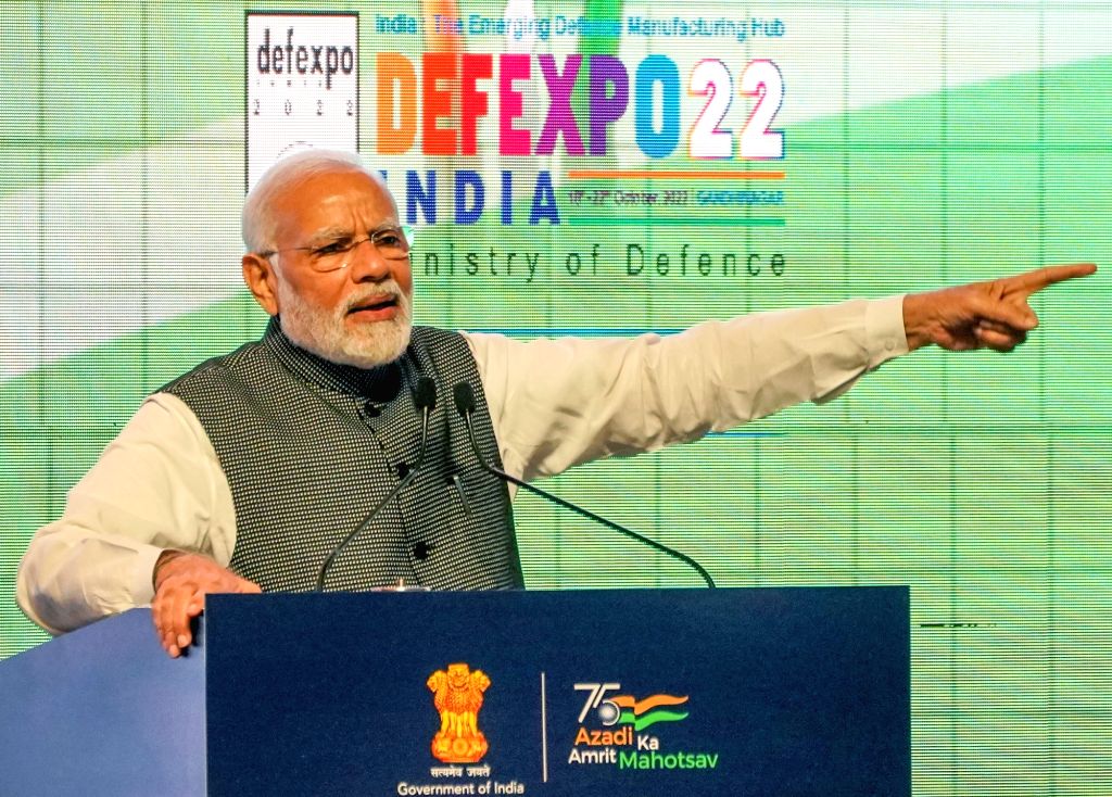 : Gandhinagar : PM Modi at DefExpo 22