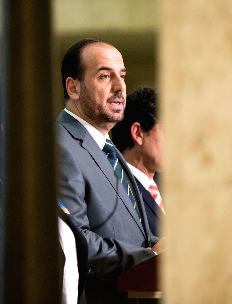 SWITZERLAND-GENEVA-UN-SYRIA PEACE TALKS-OPPOSITION DELEGATION-PRESS ...
