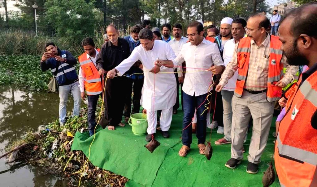 GHMC uses oil balls to check mosquito breeding
