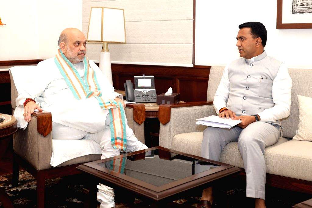 Goa CM Pramod Sawant meets Home Minister Amit Shah