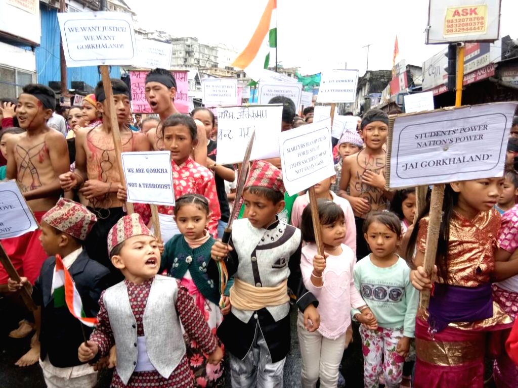 Gorkha kids join GJM rallies