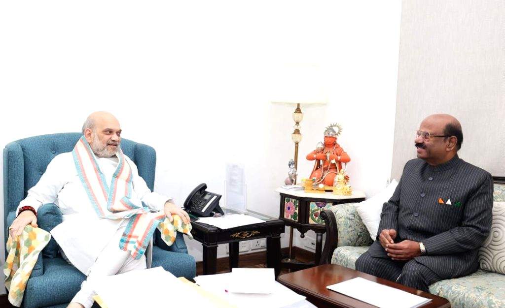 Governor of West Bengal Dr C V Ananda Bose meets with Union Home ...