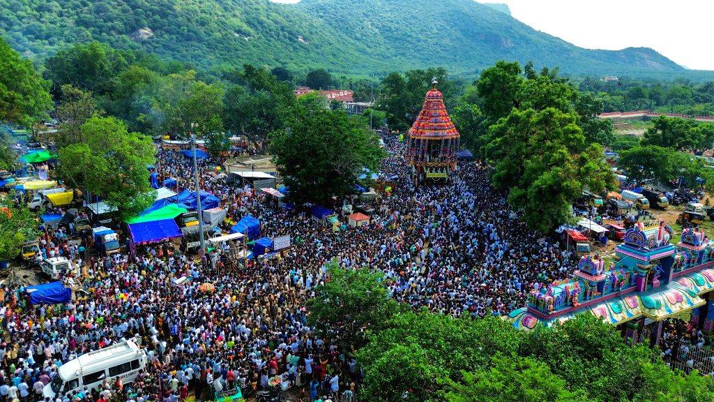 Grand Aadi Therottam Chariot Procession at Azhagarkoil