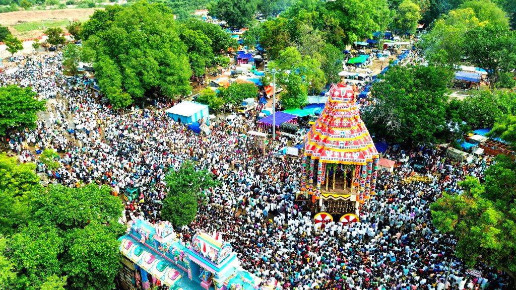 Grand Aadi Therottam Chariot Procession at Azhagarkoil