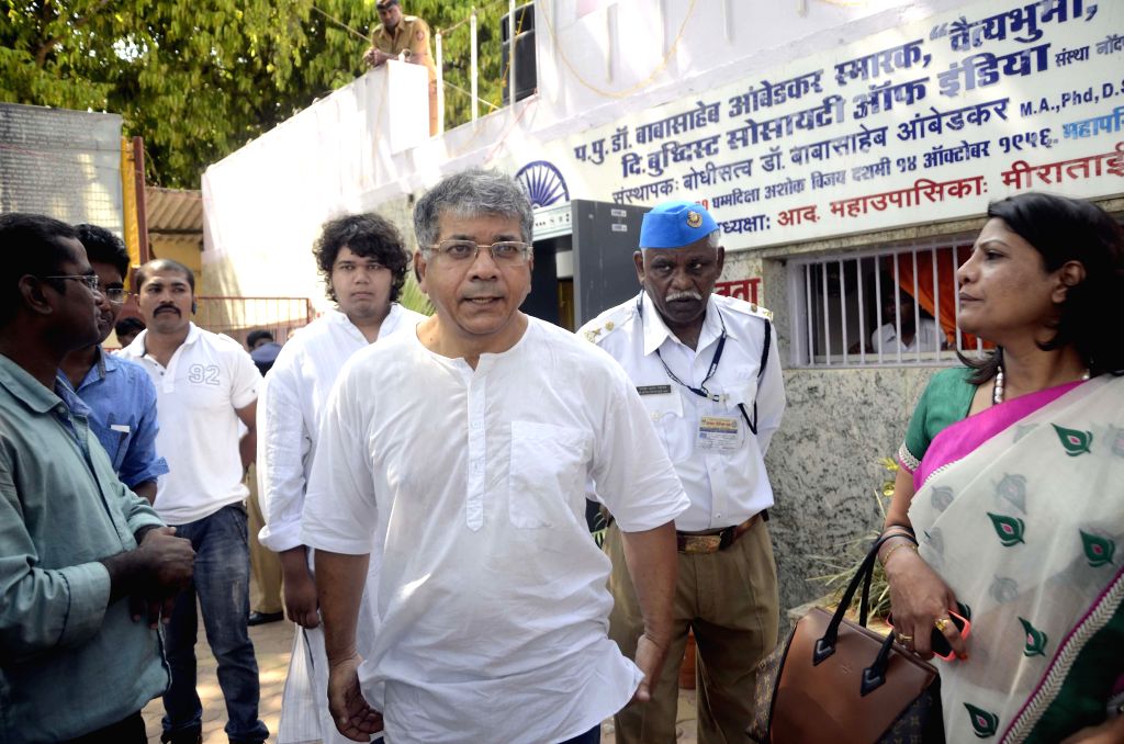 Prakash Ambedkar at Chaitya Bhoomi
