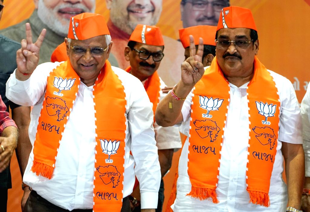 : Gandhinagar: Gujarat Chief Minister Bhupendra Patel and BJP state ...