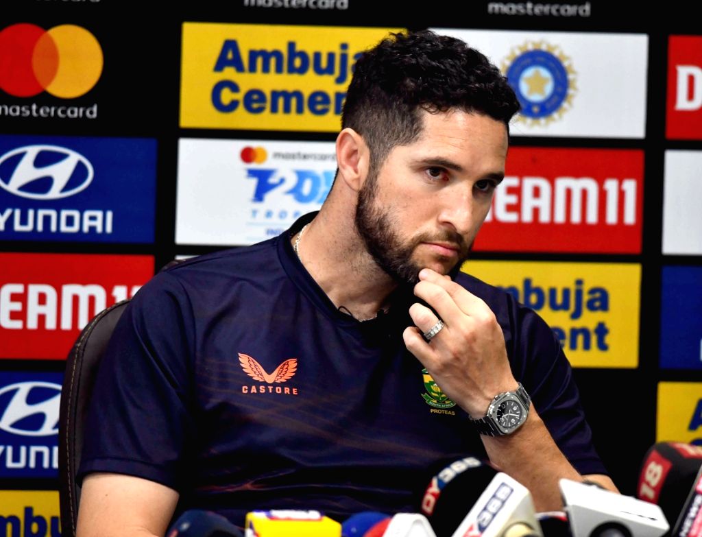Guwahati : South Africa's cricketer Wayne Parnell during at a press ...