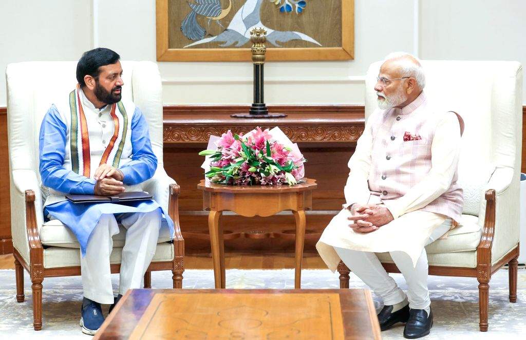 Haryana CM Nayab Singh Saini, meets PM Modi