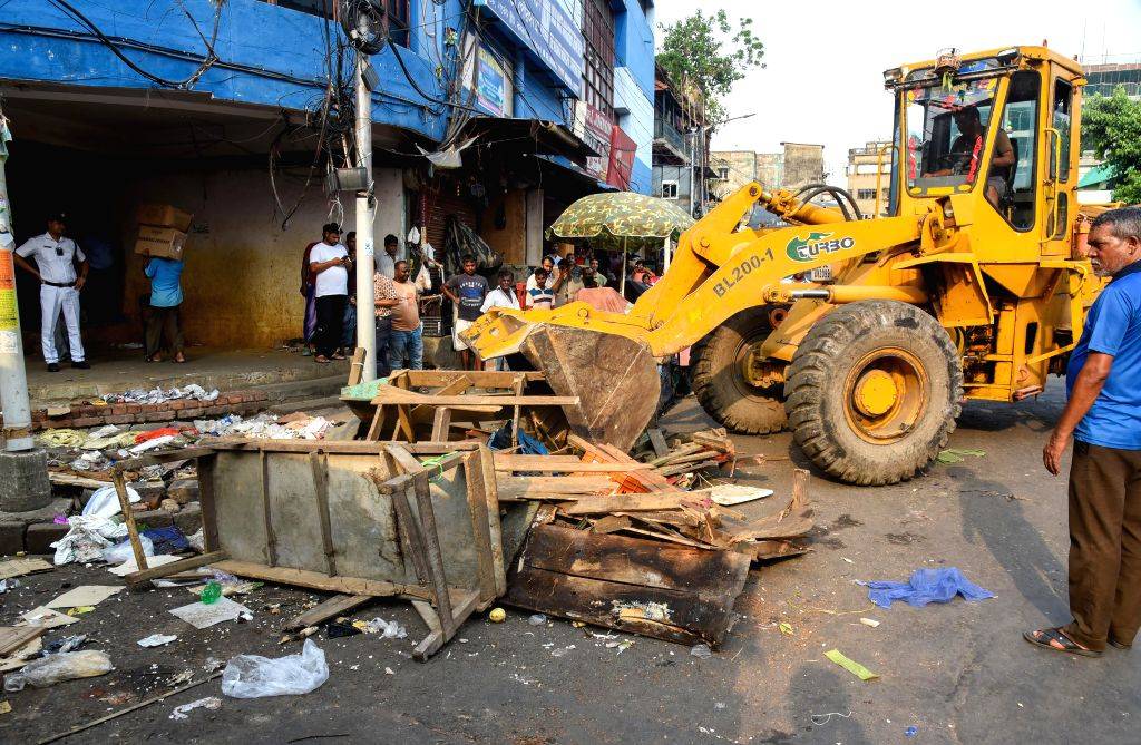 Hawker eviction drive near New Market