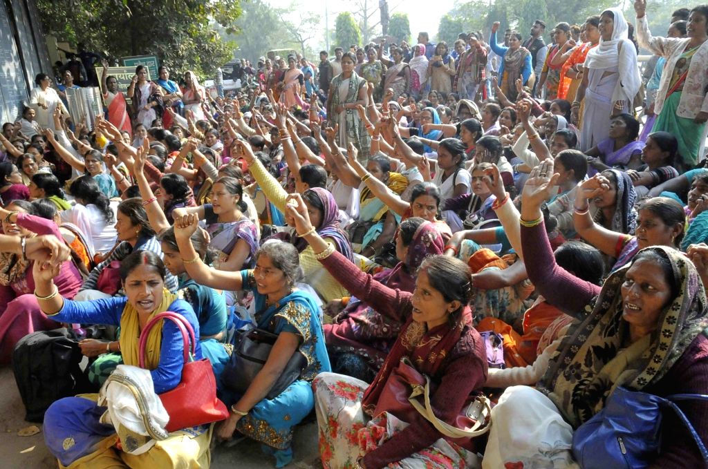 Health workers's demonstration