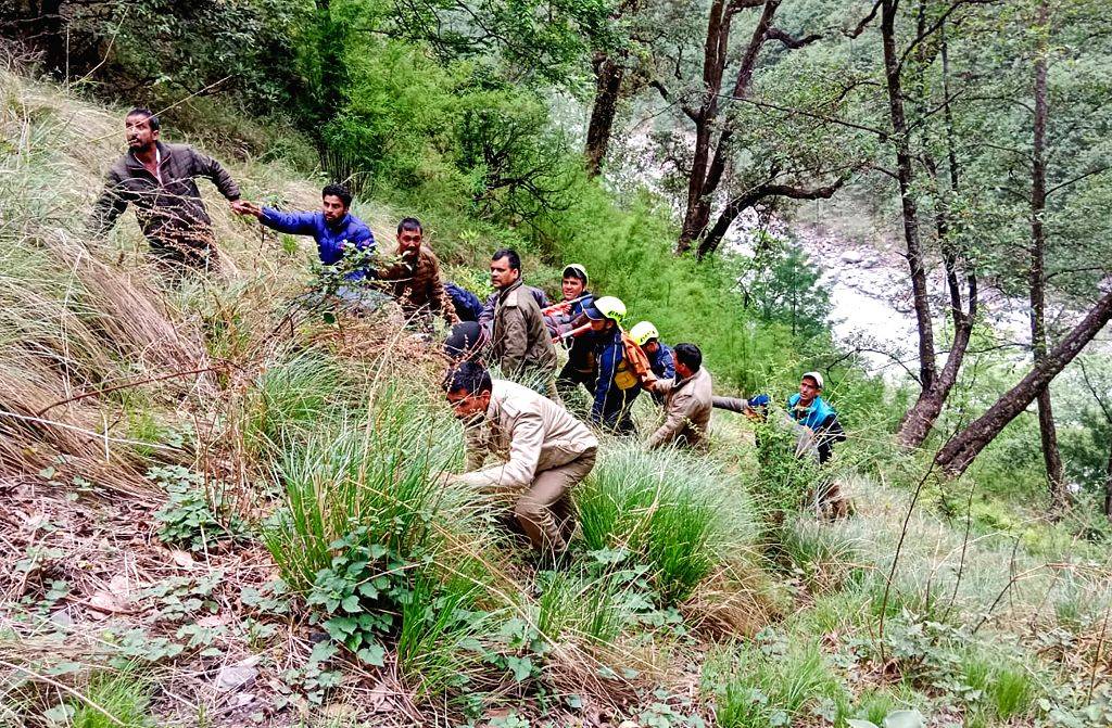 Helicopter Crash Near Gangani