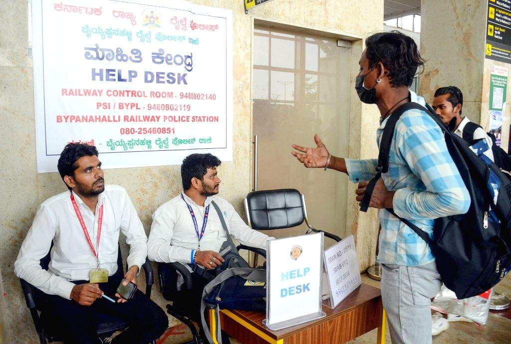 Help Desk set up at KSR Bengaluru City station