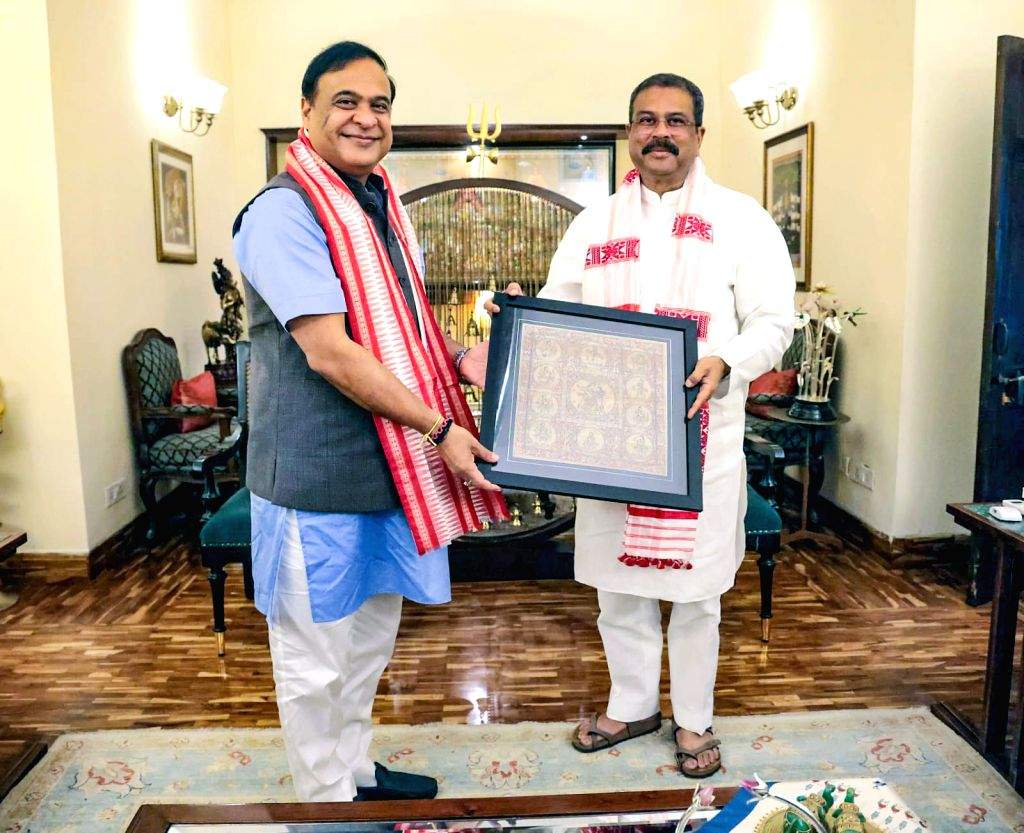 Himanta Biswa Sarma Meets Dharmendra Pradhan