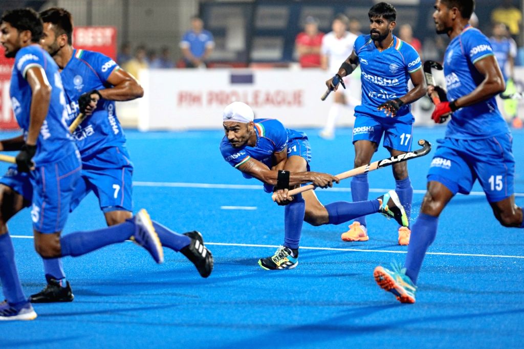 Hockey Pro League: Goalkeeper Pathak's heroics helps India beat Spain 3 ...
