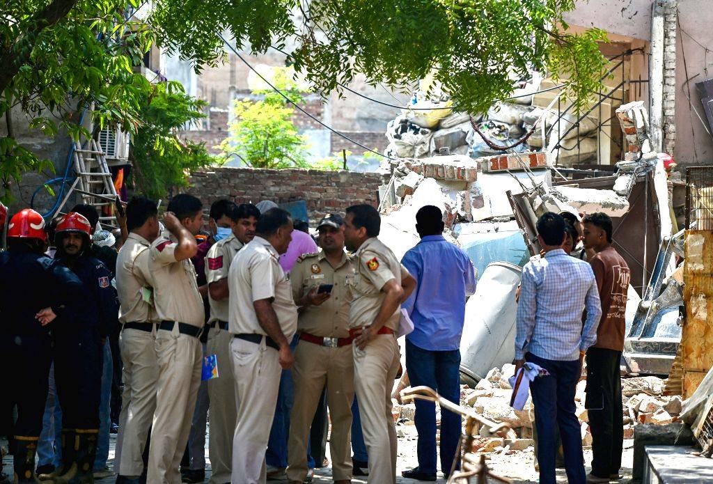 House collapses after LPG cylinder blast in Mukundpur