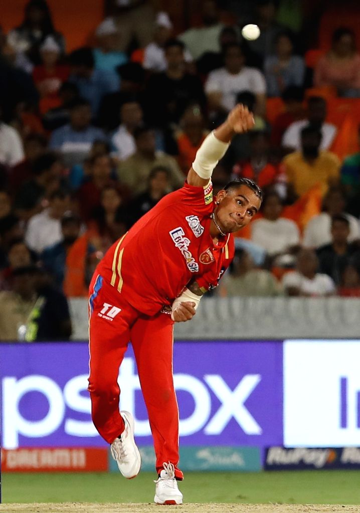 PBKS bowler Rahul Chahar bowls during the IPL 2023 match