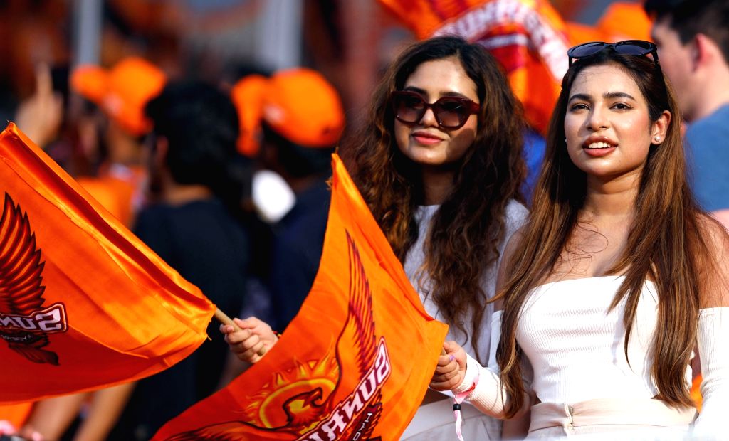 Hyderabad : Fans cheer during the IPL 2023 match