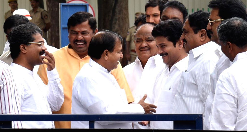 A.Revanth Reddy at Telangana Council Hall