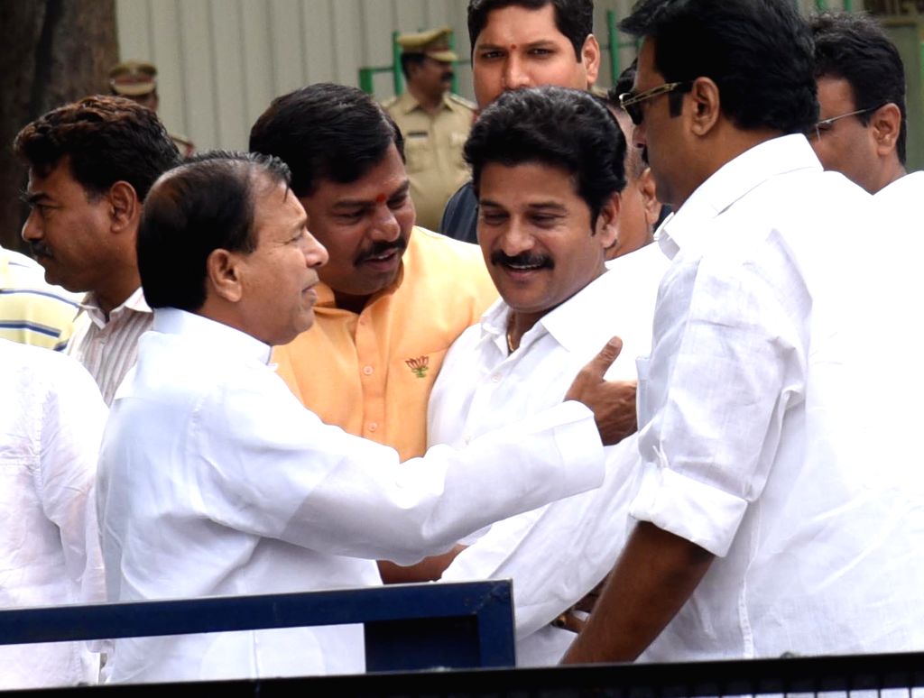 A.Revanth Reddy at Telangana Council Hall