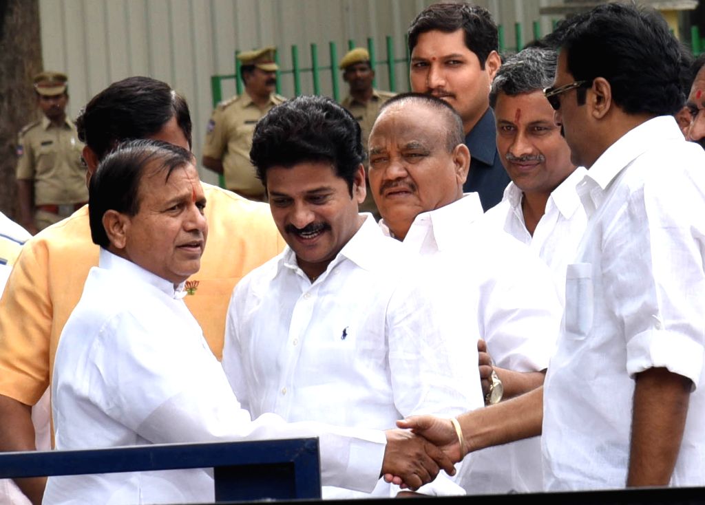 A.Revanth Reddy at Telangana Council Hall