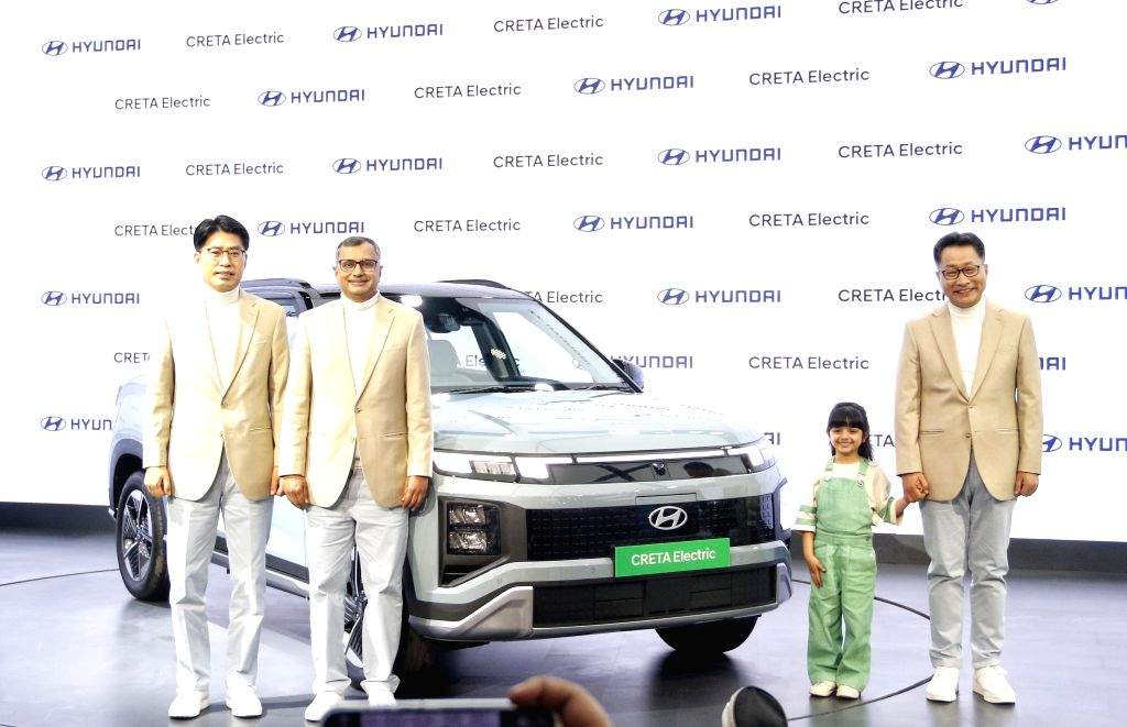 Hyundai Motor India Limited CEO Unsoo Kim unveils the Creta Electric at ...