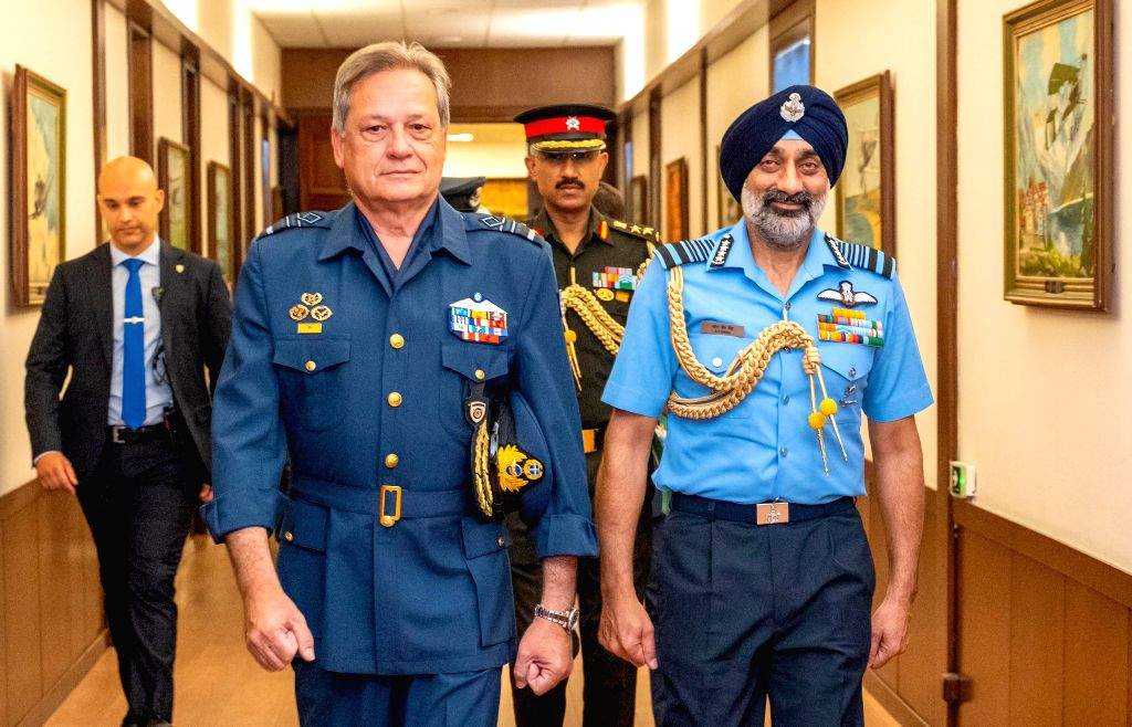 IAF Chief AP Singh Receives Guard of Honour During Greece Visit