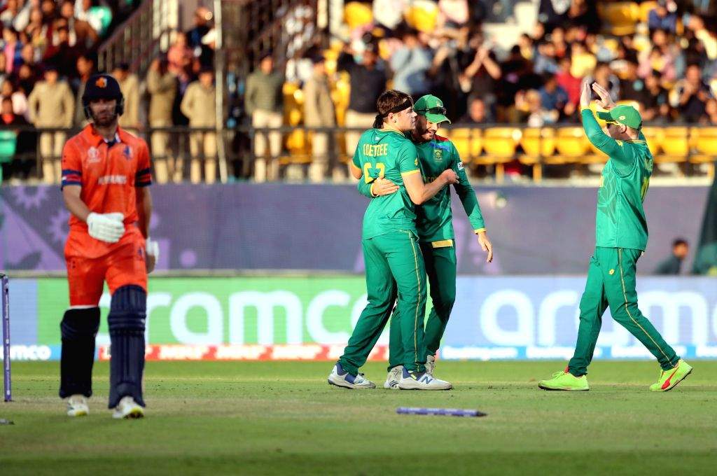 ICC Cricket World Cup match between South Africa and Netherlands