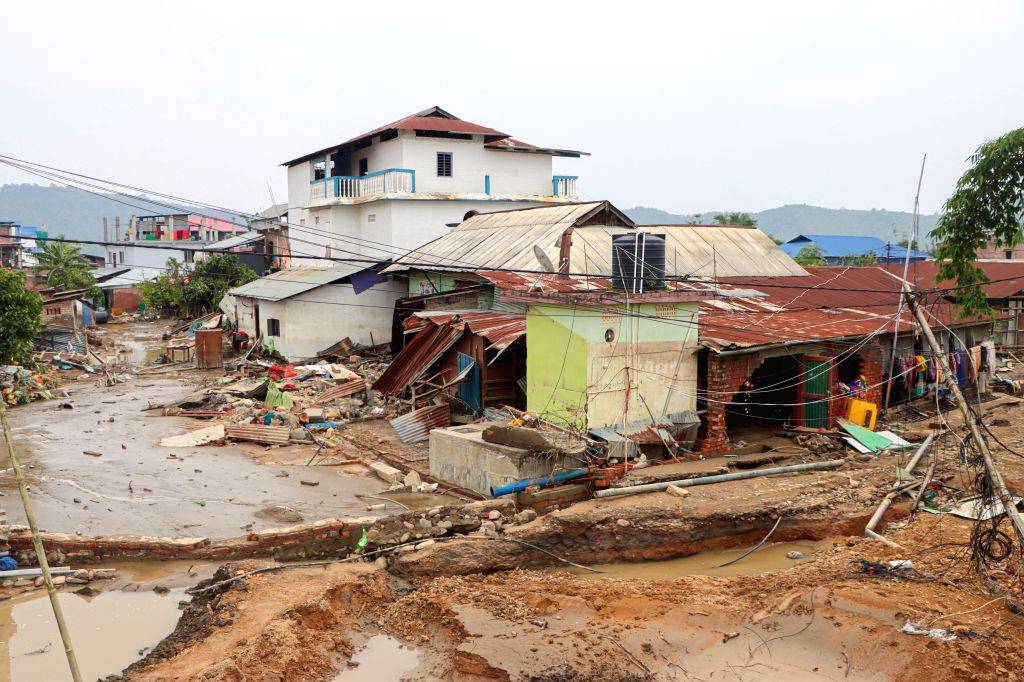 Imphal East: Flood Aftermath in Heingang Mayai Leikai