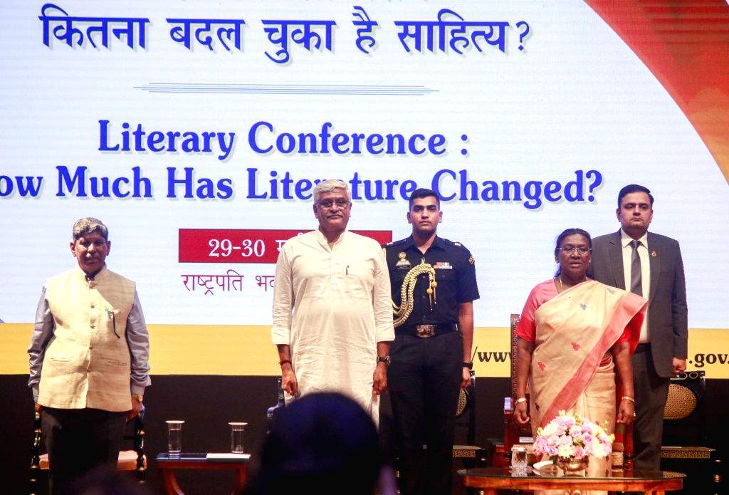Inauguration of literary conference at Rashtrapati Bhavan