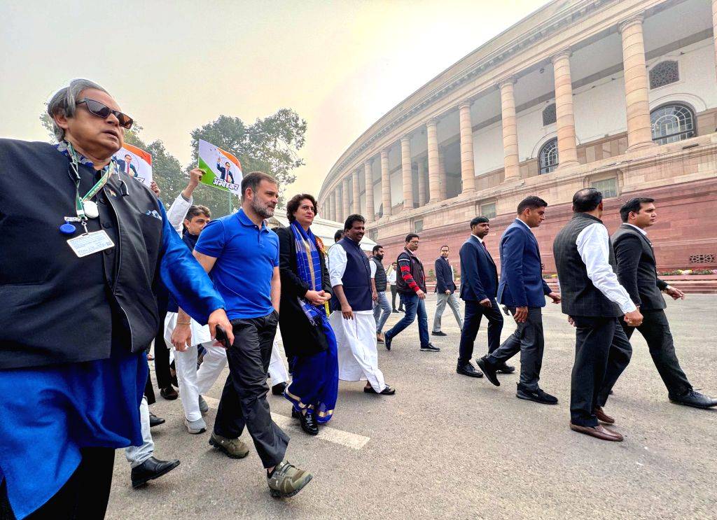 INDIA bloc Stages Protest at Parliament