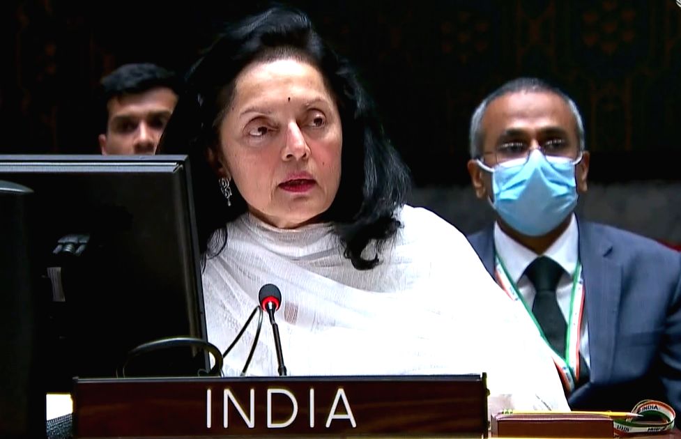 Free photo :India's Permanent Representative Ruchira Kabkmboj speaks at ...