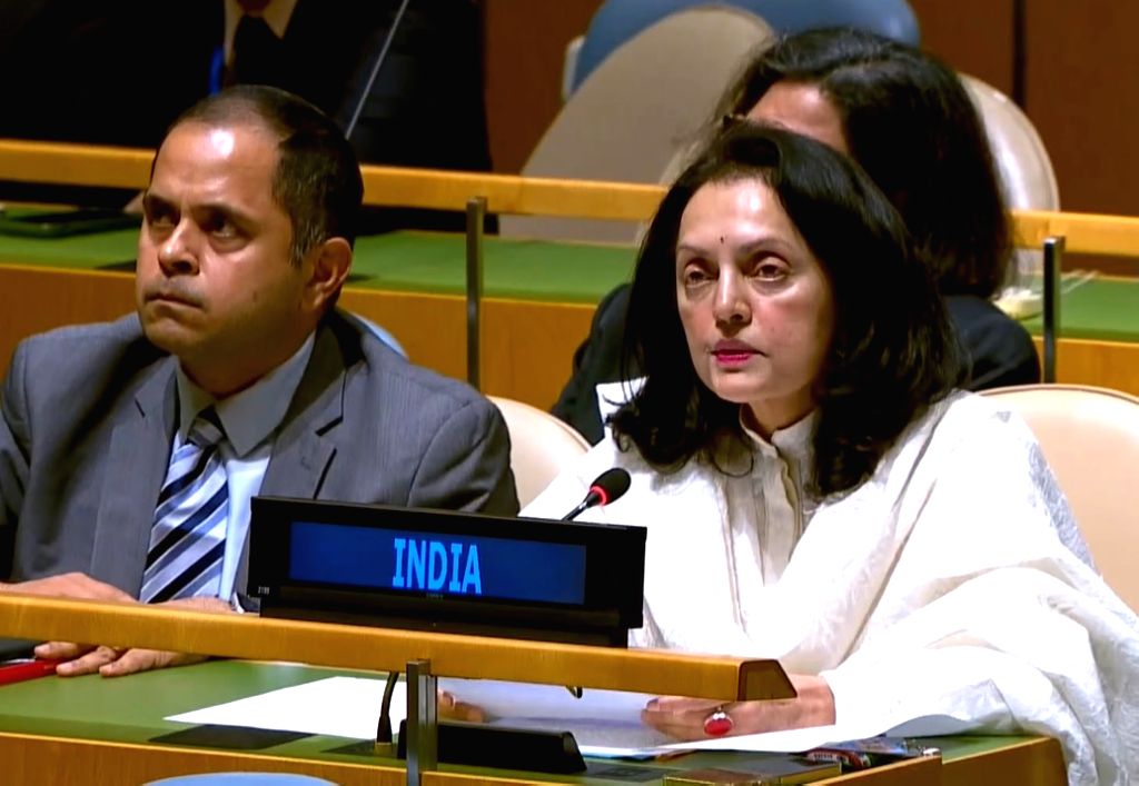 Free photo :India's Permanent Representative Ruchira Kamboj speaks at ...