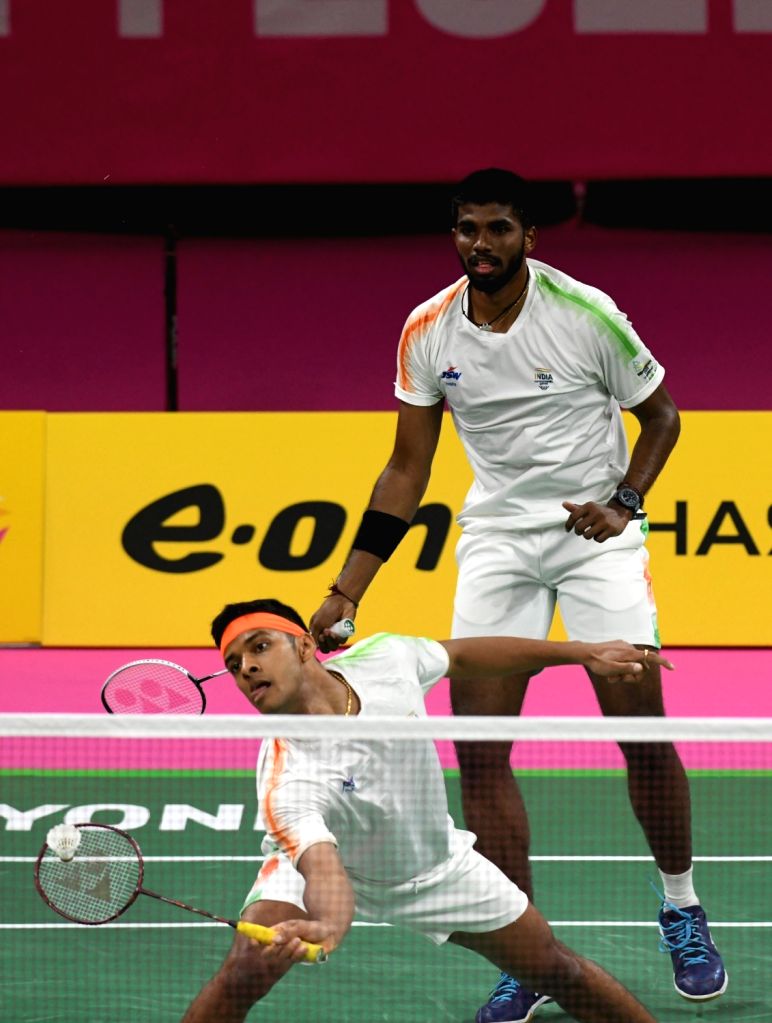 India's Satwik Sairaj Rankireddy, and Chandrashekhar Shetty during the ...