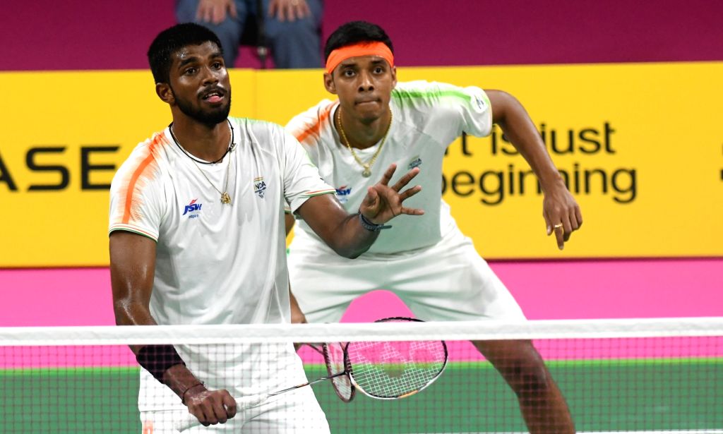 India's Satwik Sairaj Rankireddy, and Chandrashekhar Shetty during the ...