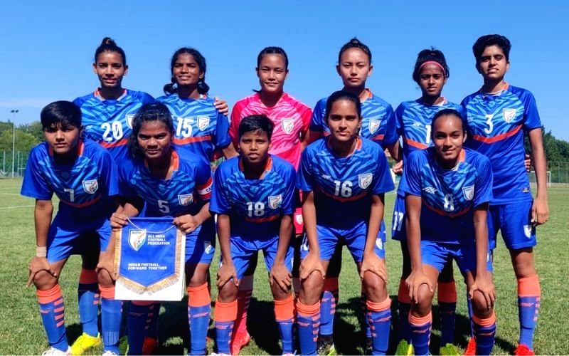 Free Photo: India U-17 women's football team goes down to Mexico in ...