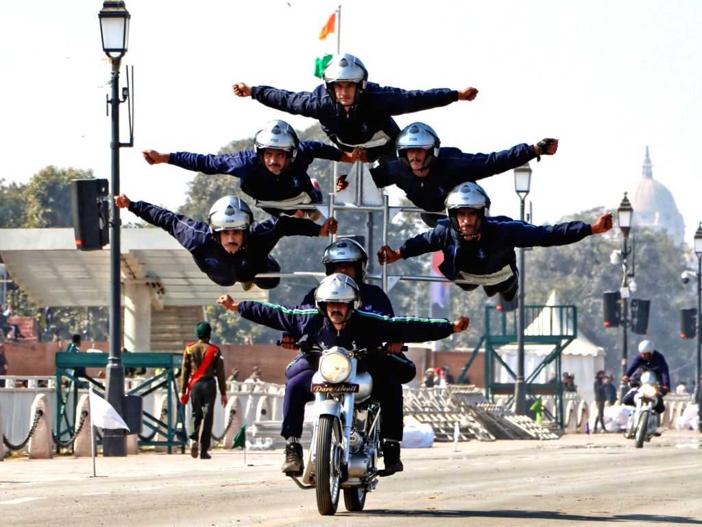 Indian Army Daredevils soldiers during a dress rehearsal