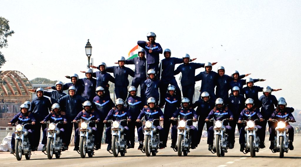 Indian Army Daredevils soldiers during a dress rehearsal