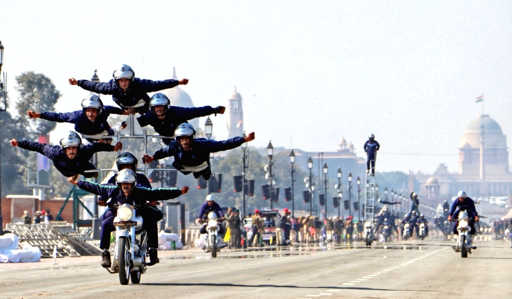 Indian Army Daredevils soldiers during a dress rehearsal