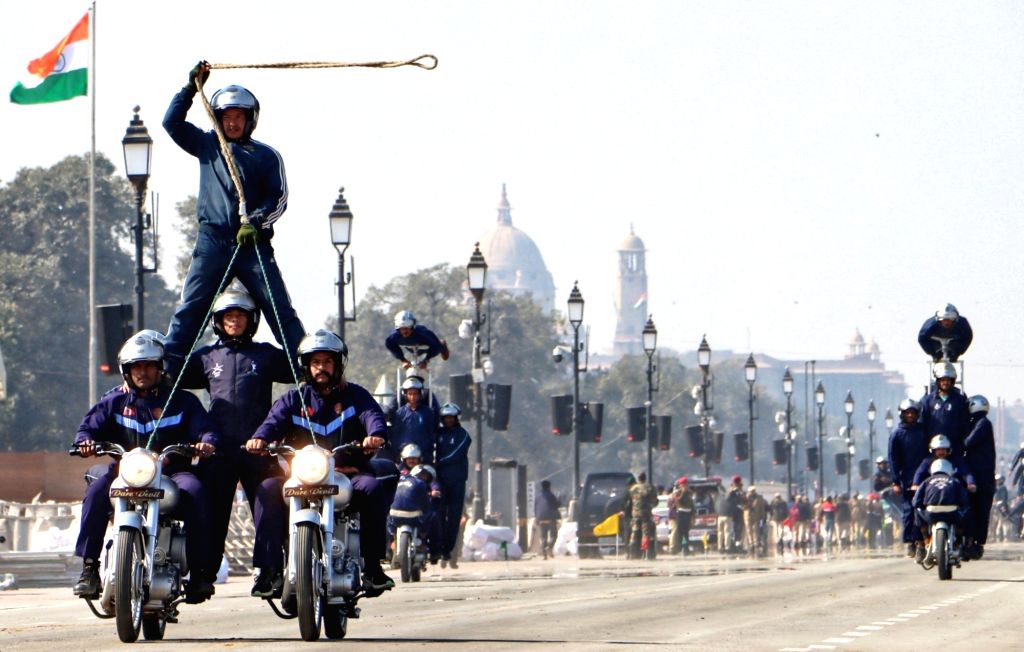 Indian Army Daredevils soldiers during a dress rehearsal
