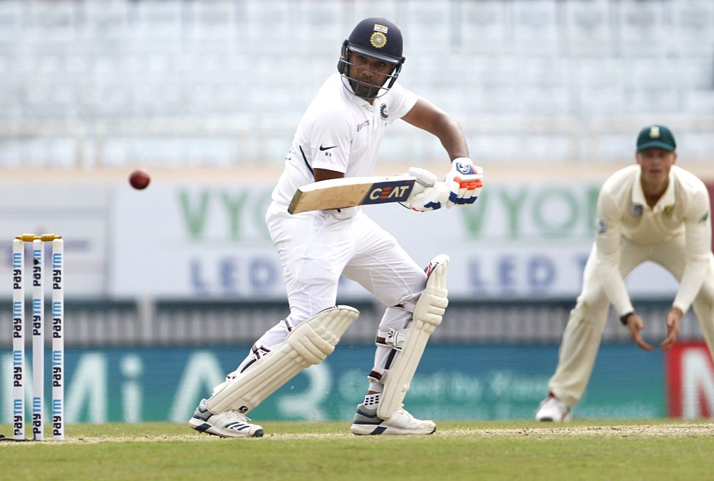 3rd test - Day 2 - Rohit Sharma plays a shot