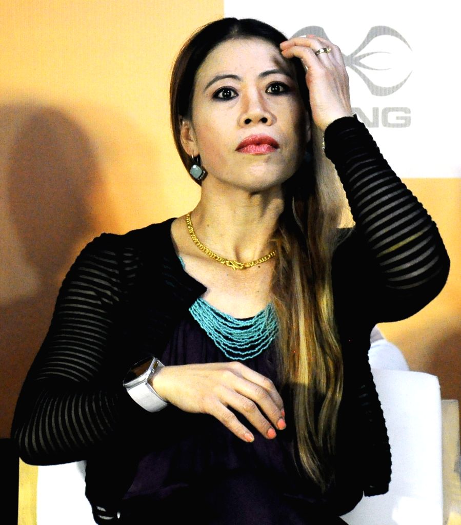 Indian boxer Mary Kom during a press conference