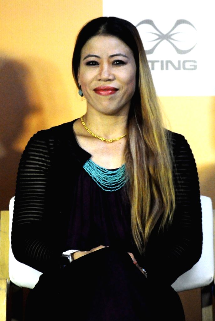 Indian boxer Mary Kom during a press conference