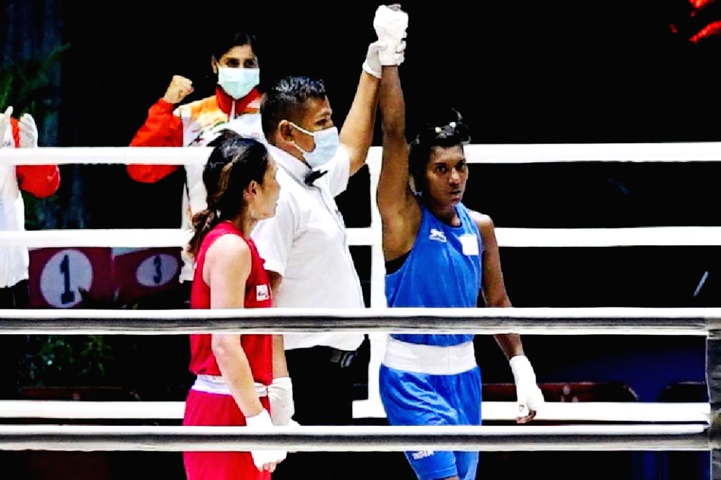 Free photo : Boxer Monika stuns two-time World Championships medallist.