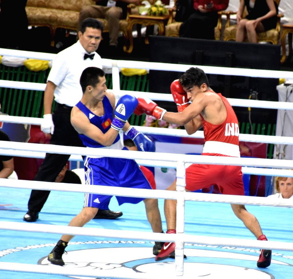 Asian Boxing Championships - Shiva Thapa Vs Seitbek Uulu