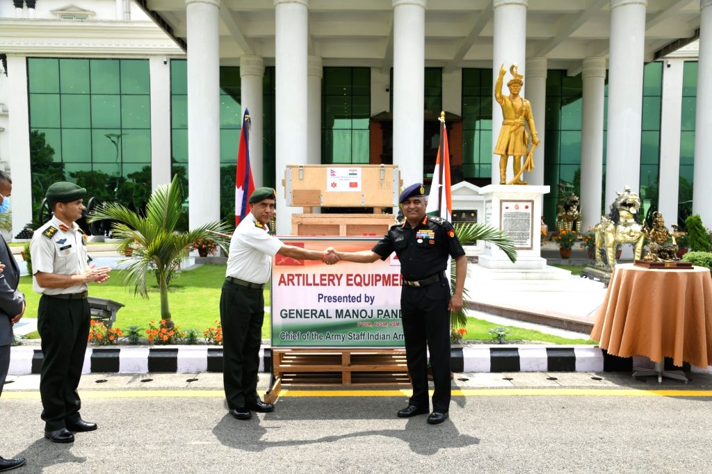 Indian COAS hands over non-lethal equipments to Nepali Army