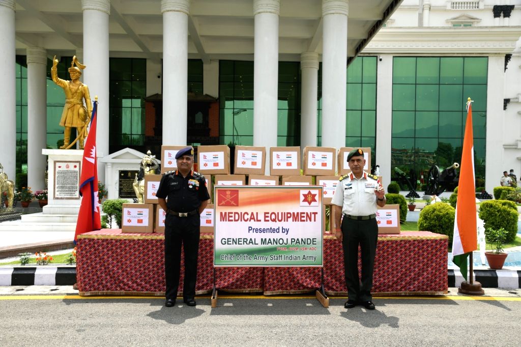 Indian COAS hands over non-lethal equipments to Nepali Army